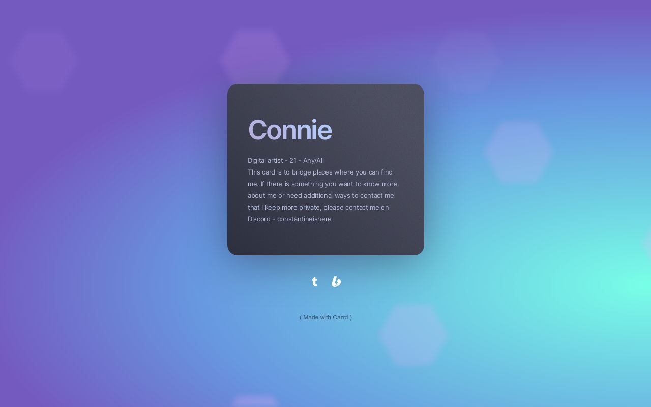 Connie's Card